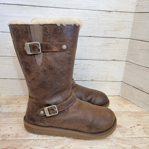 UGG | Shoes | Ugg Australia Kensington Brown Tall Boots 969 | Poshmark